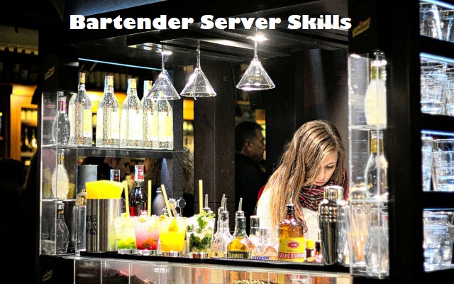 11 Bartender Server Skills Statements For Resume Clr