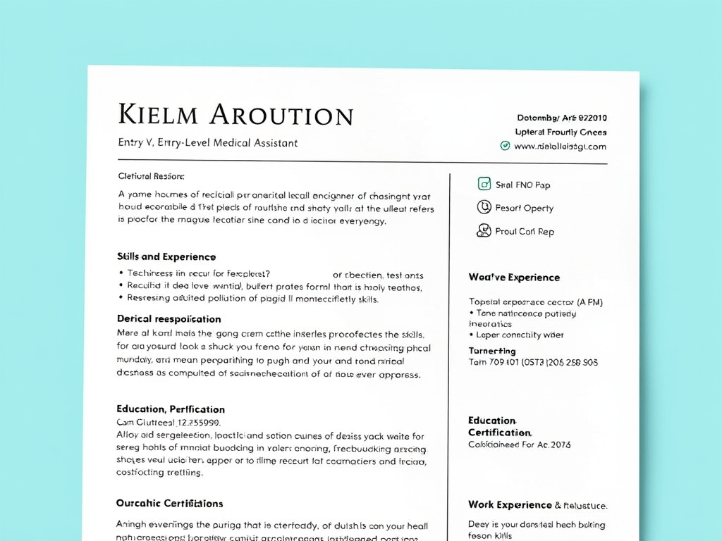 Entry-Level Medical Assistant Resume No Experience: Sample - CLR