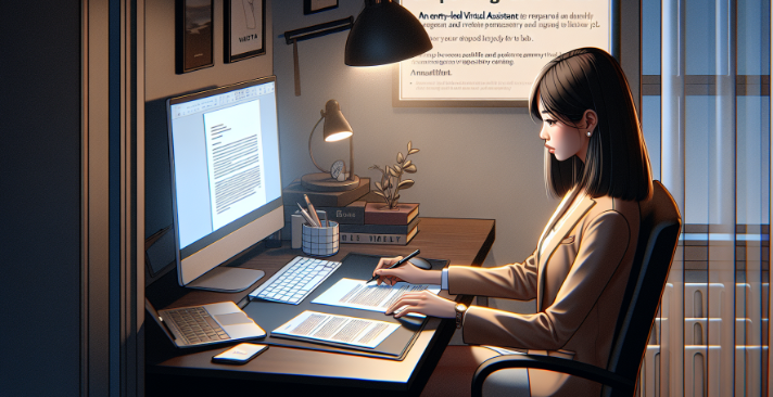 Entry-Level Virtual Assistant Cover Letter No Experience Sample - CLR