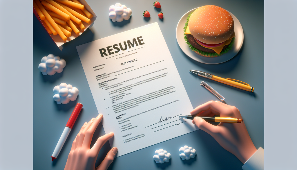 Wendy's Resume Sample (Crew Member and Cashier) - CLR