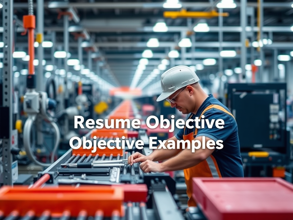 10 Production Line Worker Resume Objective Examples - CLR