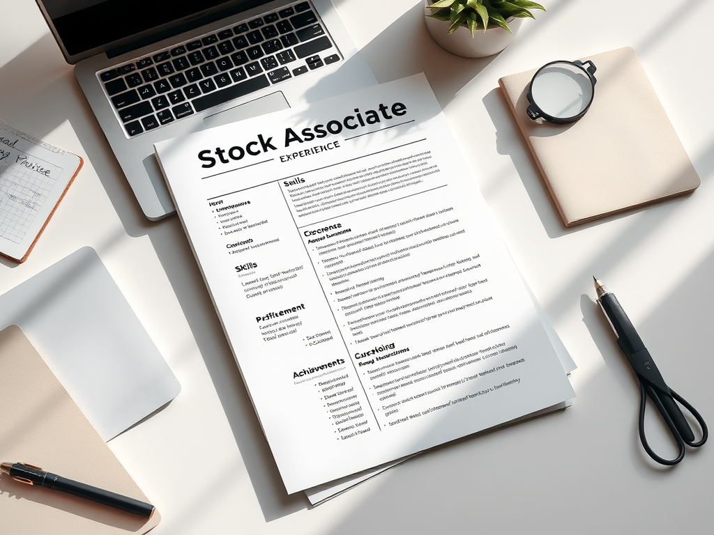 Stock Associate Resume Example - CLR