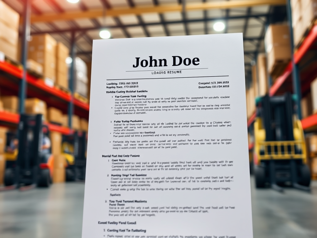 Loader/Unloader Resume Sample - CLR