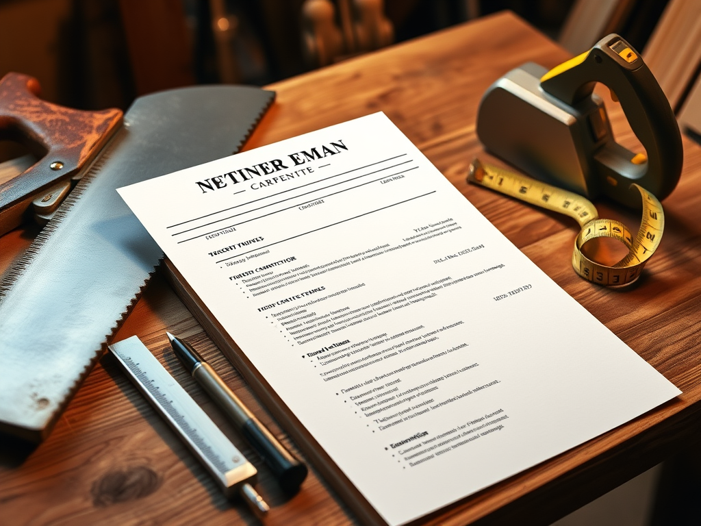 Journeyman Carpenter Resume Sample - CLR