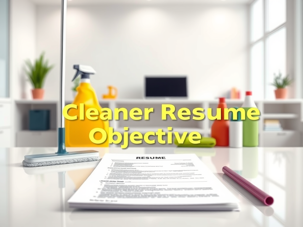 Top 10 Cleaner Resume Objective Examples - CLR