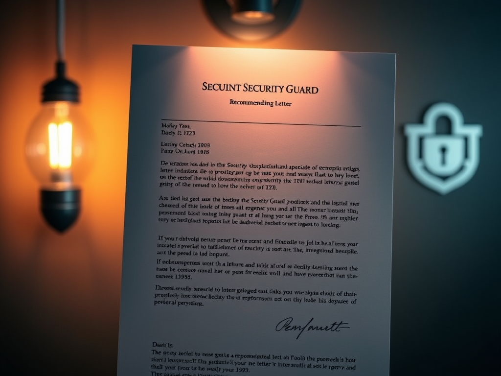 Security Guard Recommendation and Reference Letter Sample - CLR