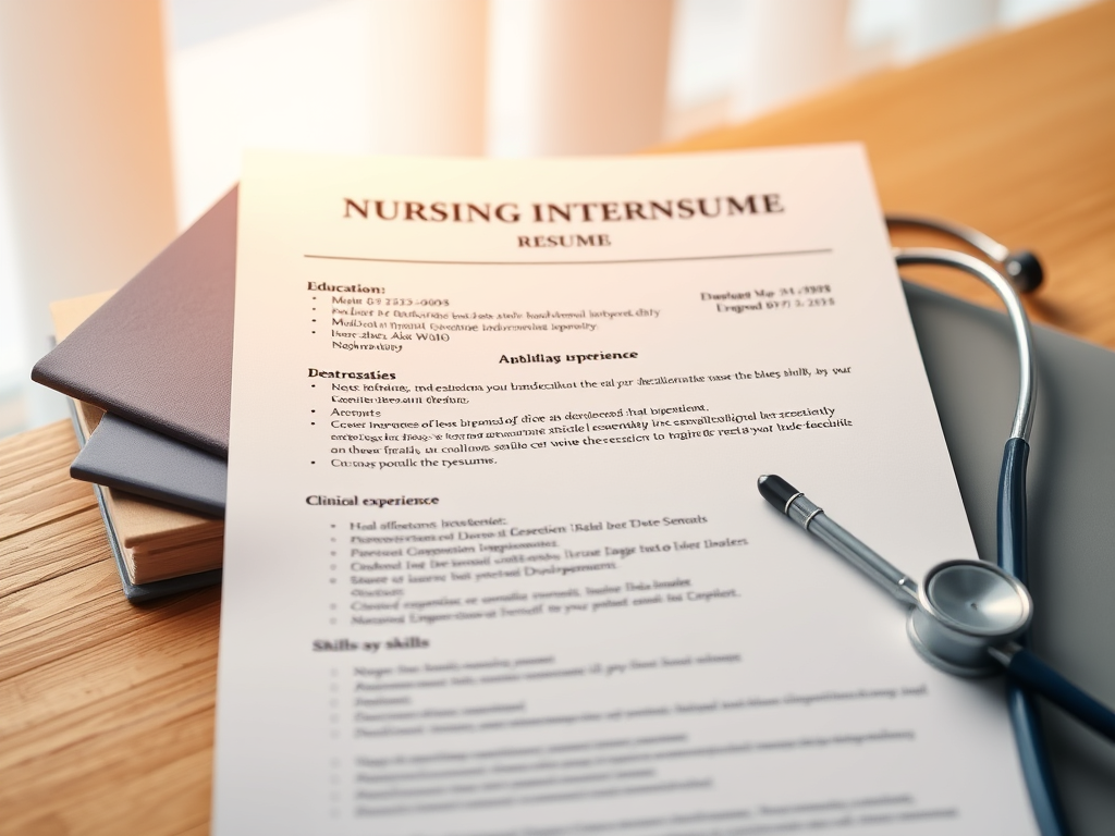 Nursing Internship Resume Sample - CLR