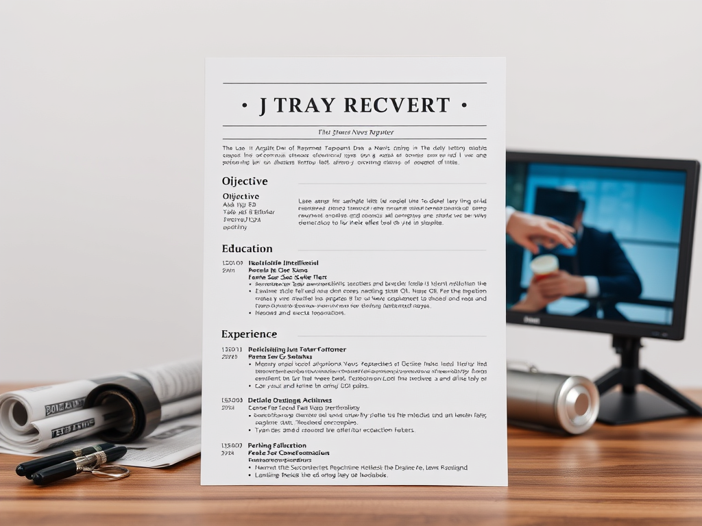 Entry Level News Reporter Resume No Experience - CLR