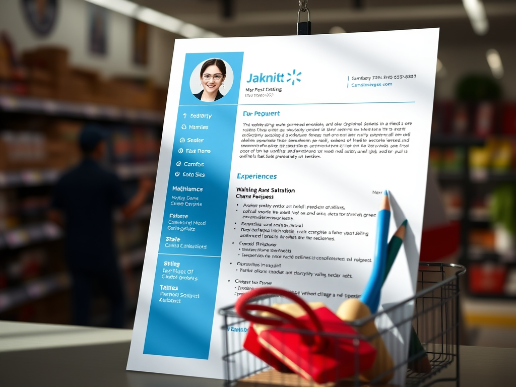 Walmart Cashier Resume Sample - CLR