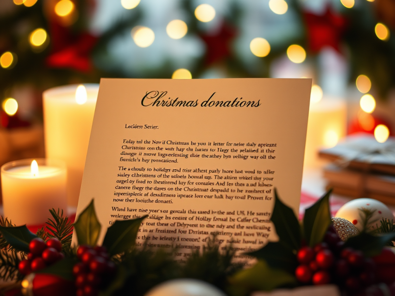 5 Sample Solicitation Letters for Christmas Donations - CLR